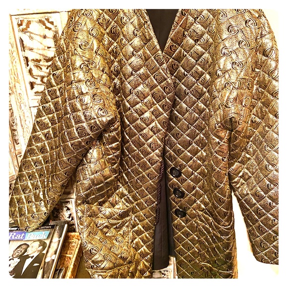 Design by Dore | Jackets & Coats | Custom Made Metallic Gold Light ...